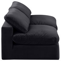 Comfy Upholstered Modular Sofa, 2-Piece: 2 Armless Chair - Transitional ...