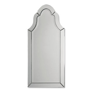 Uttermost Hovan Frameless Arched Mirror - Mediterranean - Wall Mirrors ...
