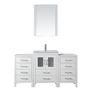 Dior Single Bathroom Vanity Set, Espresso, 60.02", 60"x18"x33" - Modern ...