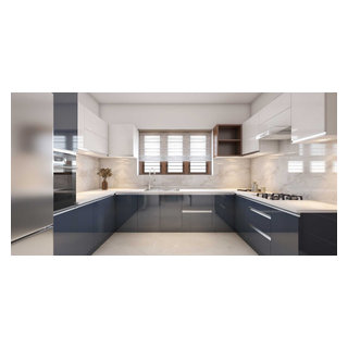 Beautiful Acrylic Modular Kitchen Design by our team - Contemporary ...