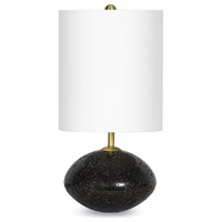 Nyx Travertine Mini Lamp, Black - Transitional - Table Lamps - by ...