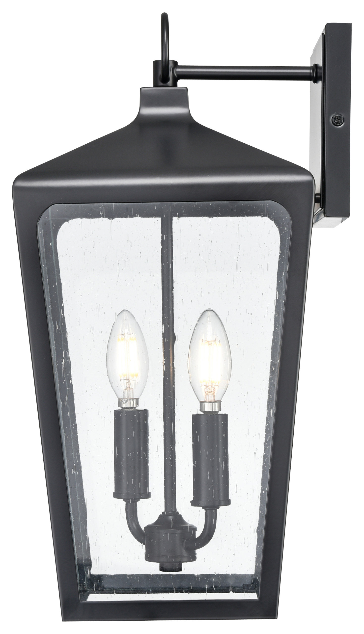Brooks 2 Light 19" Tall Outdoor Wall Sconce Powder Coated Black ...