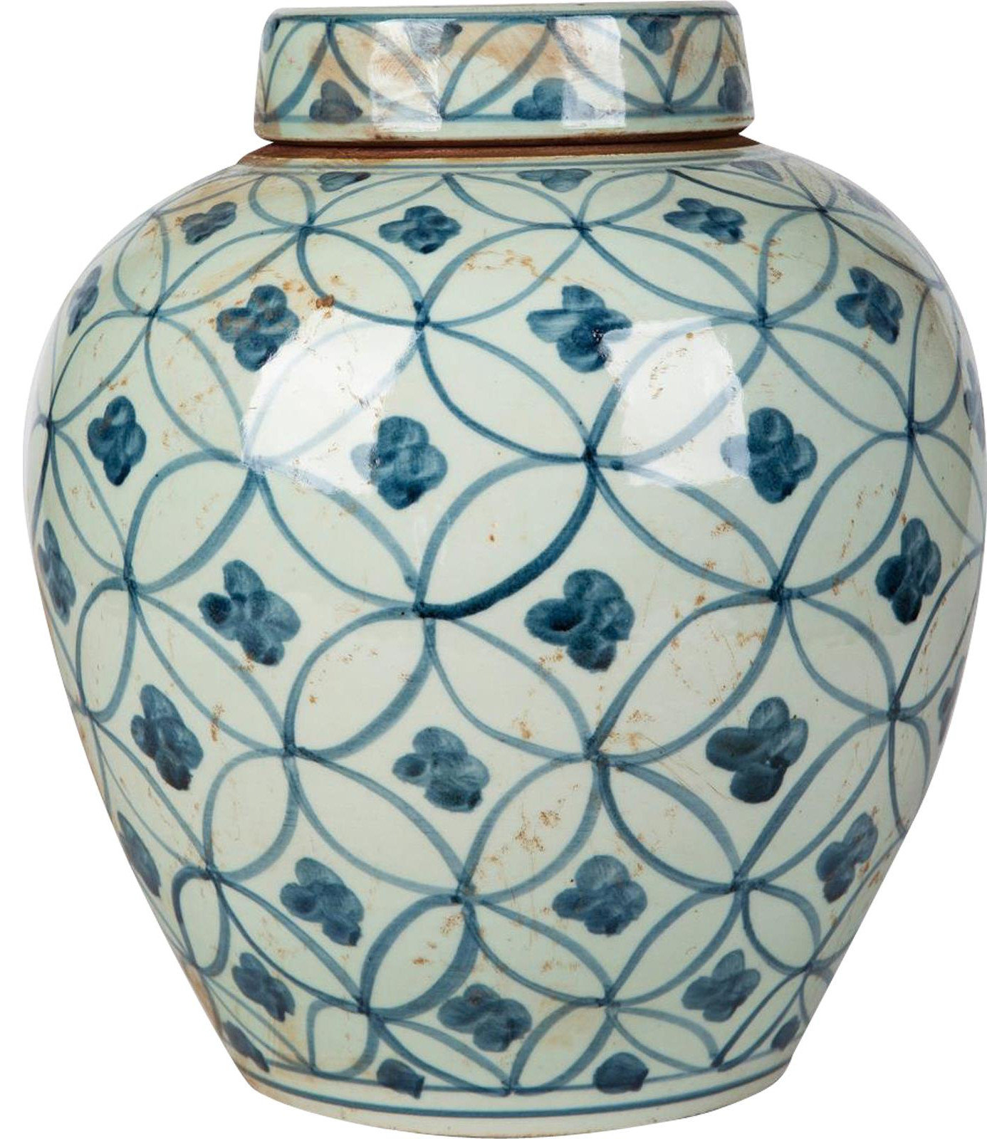 Coin Motif Blue White Ming Jar - Asian - Decorative Jars And Urns - by ...