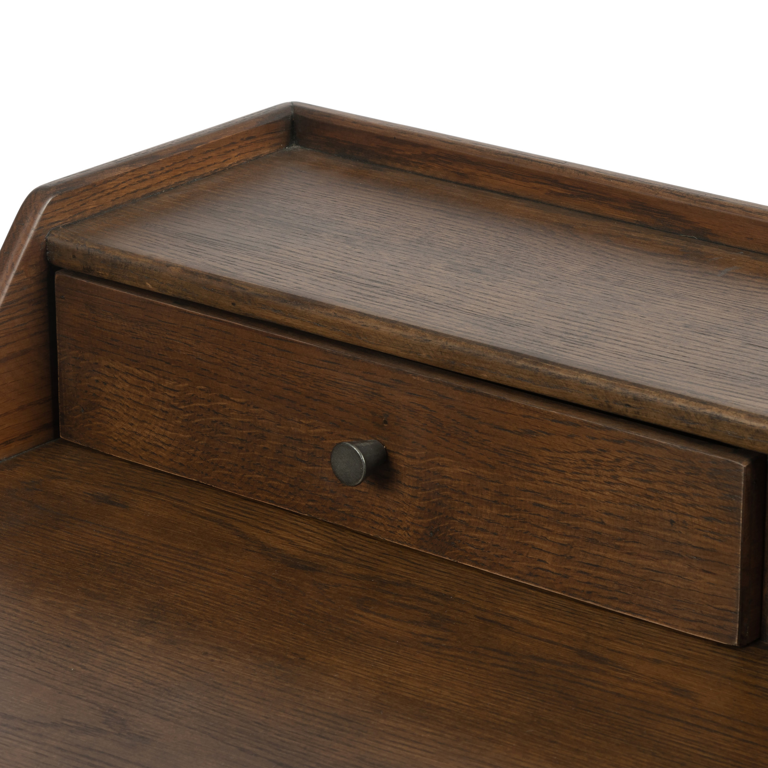 Moreau Writing Desk-Dark Toasted Oak - Midcentury - Desks And Hutches ...