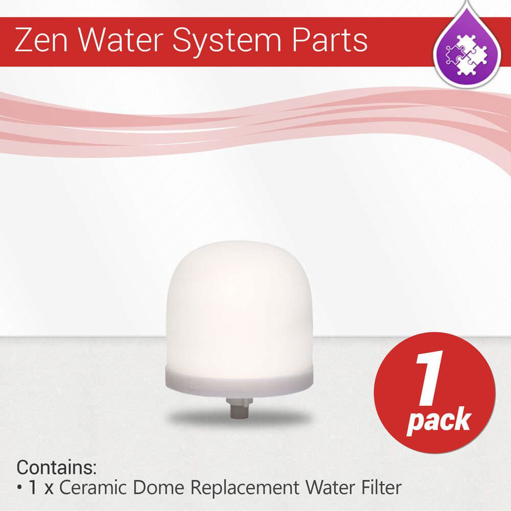 1 Pack Replacement Ceramic Dome Filter 0.2 to 0.5 micron Zen Water ...
