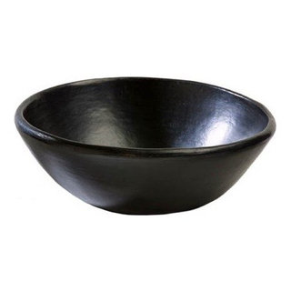 La Chamba Black Clay Salad Bowl - Asian - Serving And Salad Bowls - by ...
