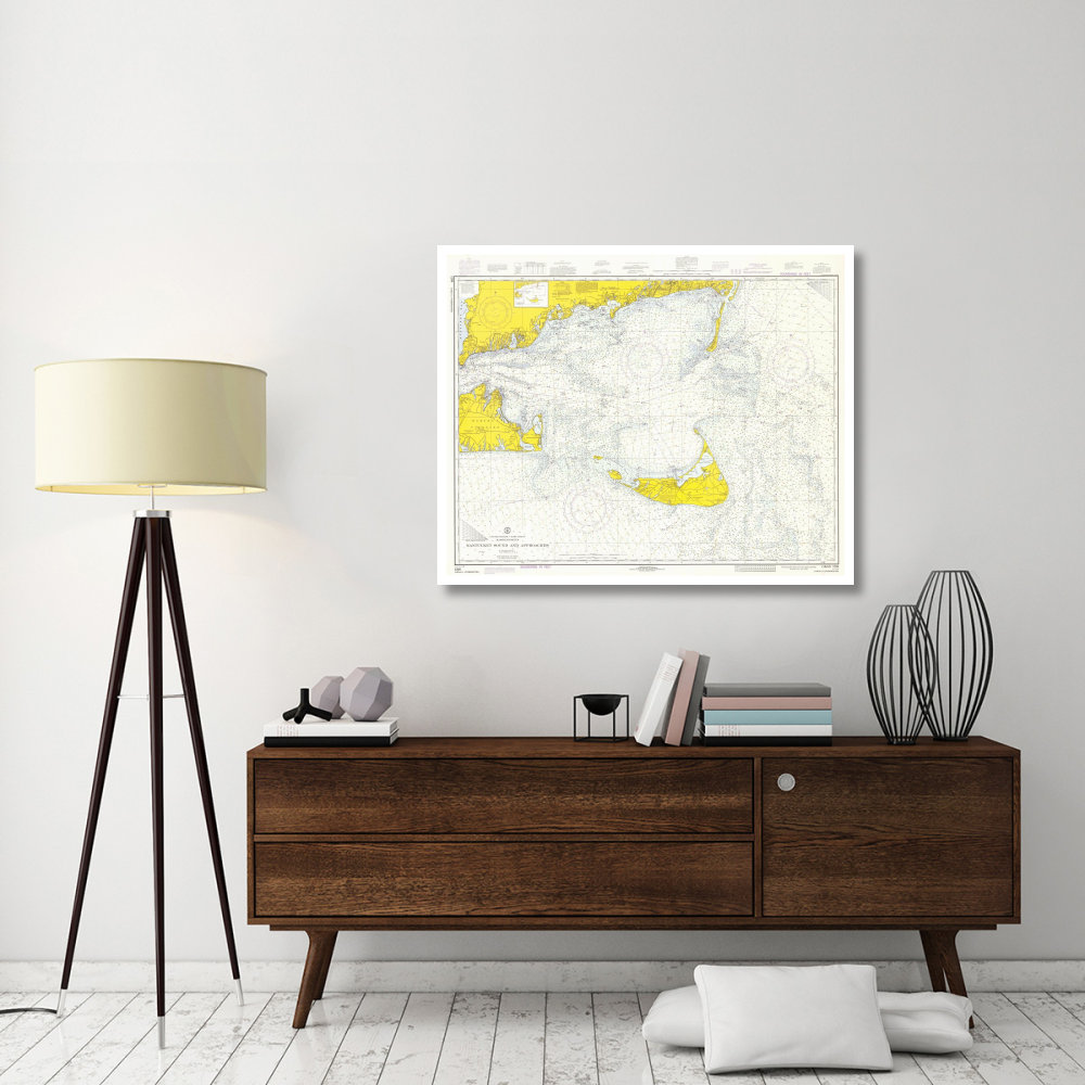 "Nautical Chart - Nantucket Sound and Approaches ca. 1973" Paper Art ...