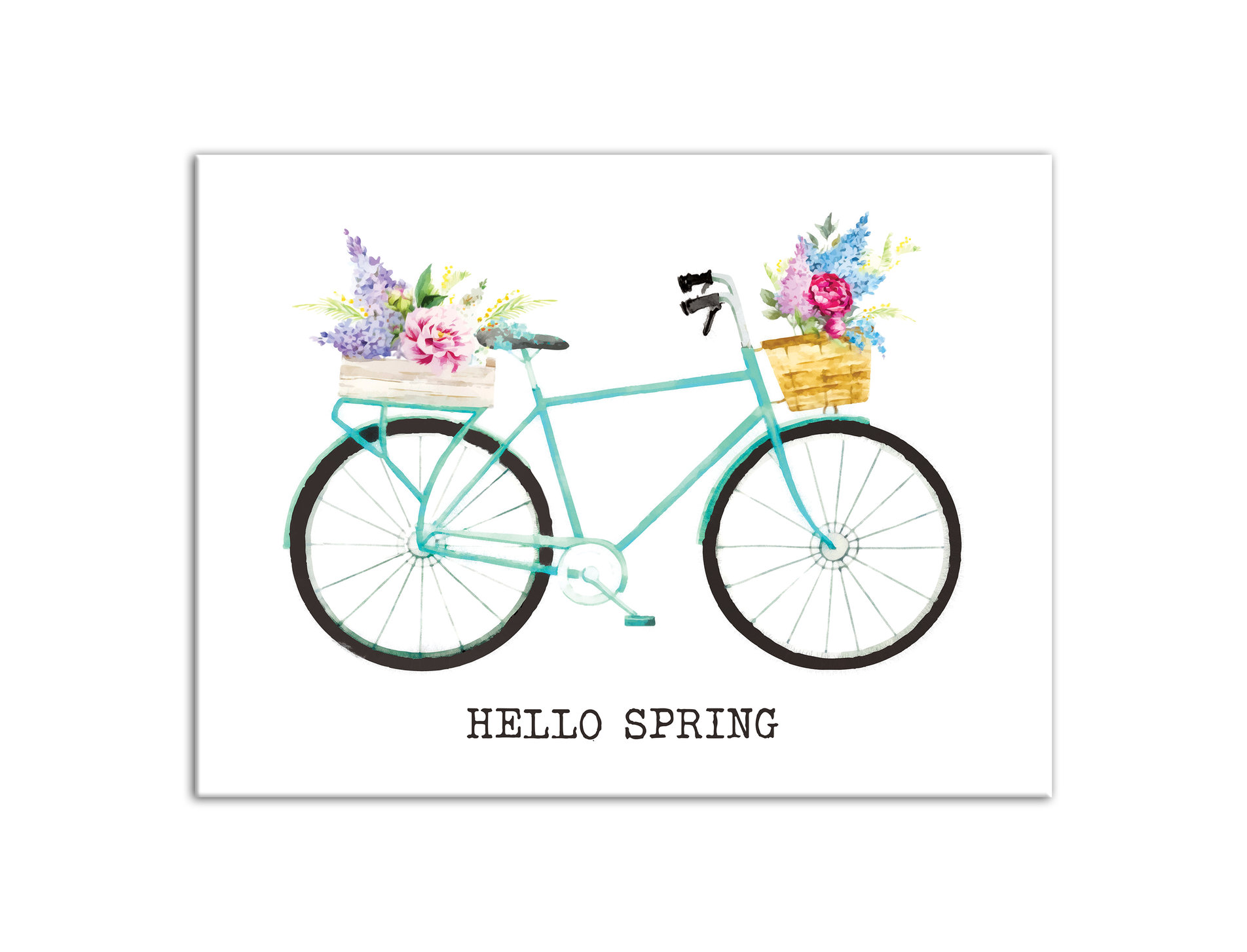Hello Spring Canvas Wall Art, 30x40 - Contemporary - Prints And Posters ...