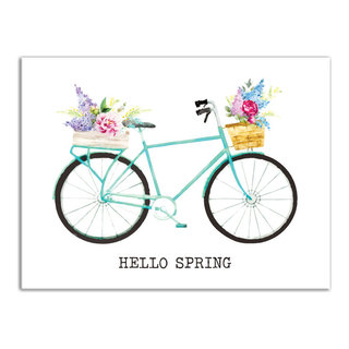 Hello Spring Canvas Wall Art, 30x40 - Contemporary - Prints And Posters ...