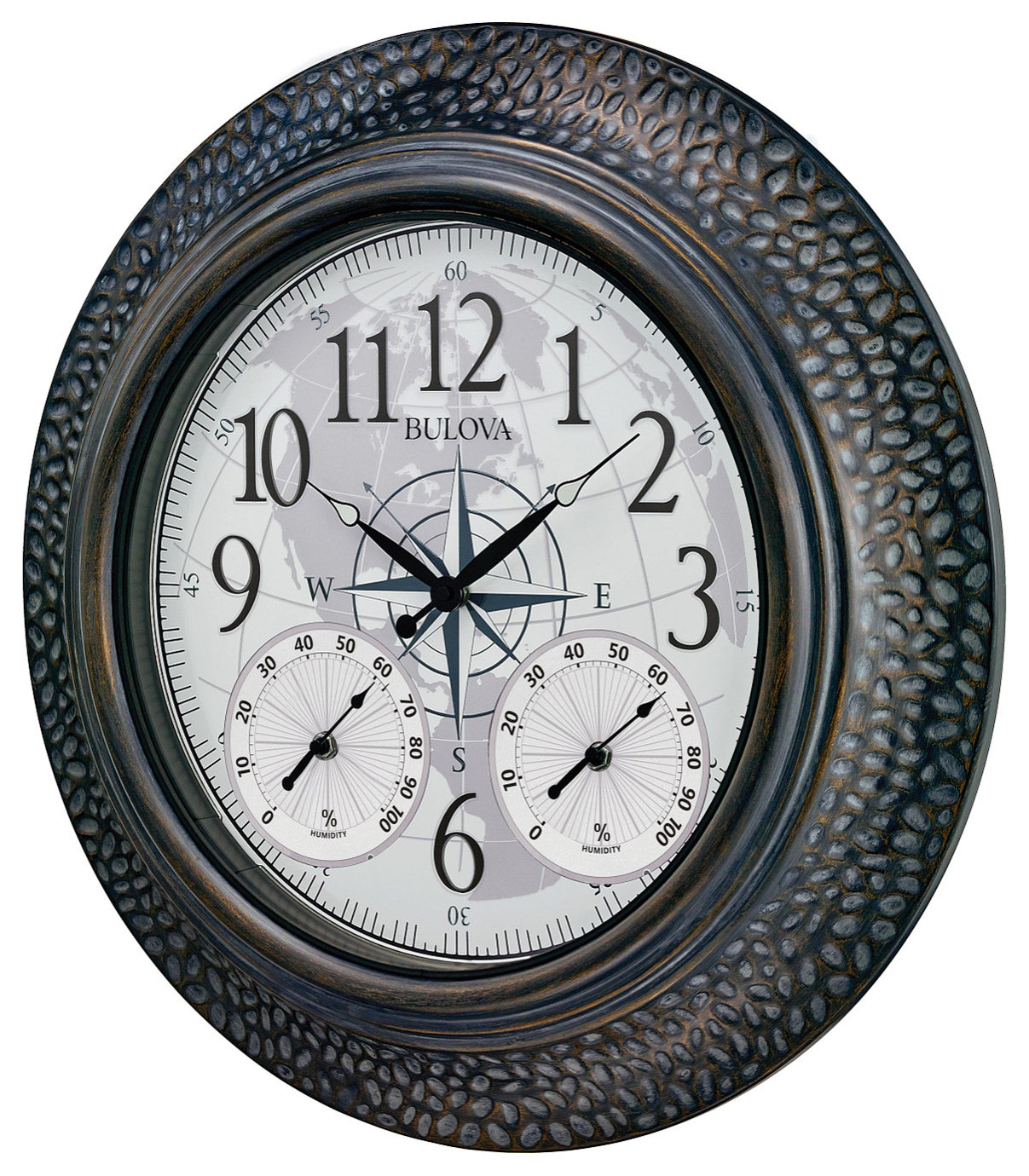 Bulova Explorer Indoor/Outdoor Illuminated Wall Clock 21" - Beach Style ...