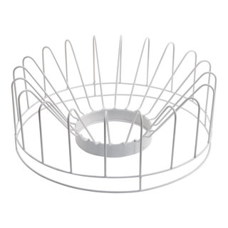 White Circular Plate Storage Rack - Transitional - Dish Racks - by ...