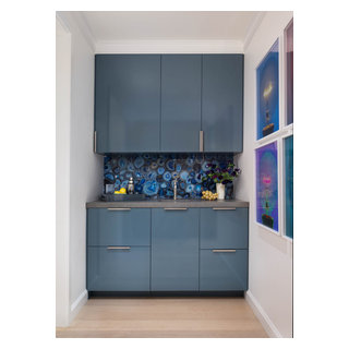 Color Blocking - Transitional - Home Bar - San Francisco - by Ann ...