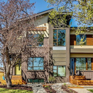 75 Beautiful Modern Duplex Exterior Pictures & Ideas | Houzz