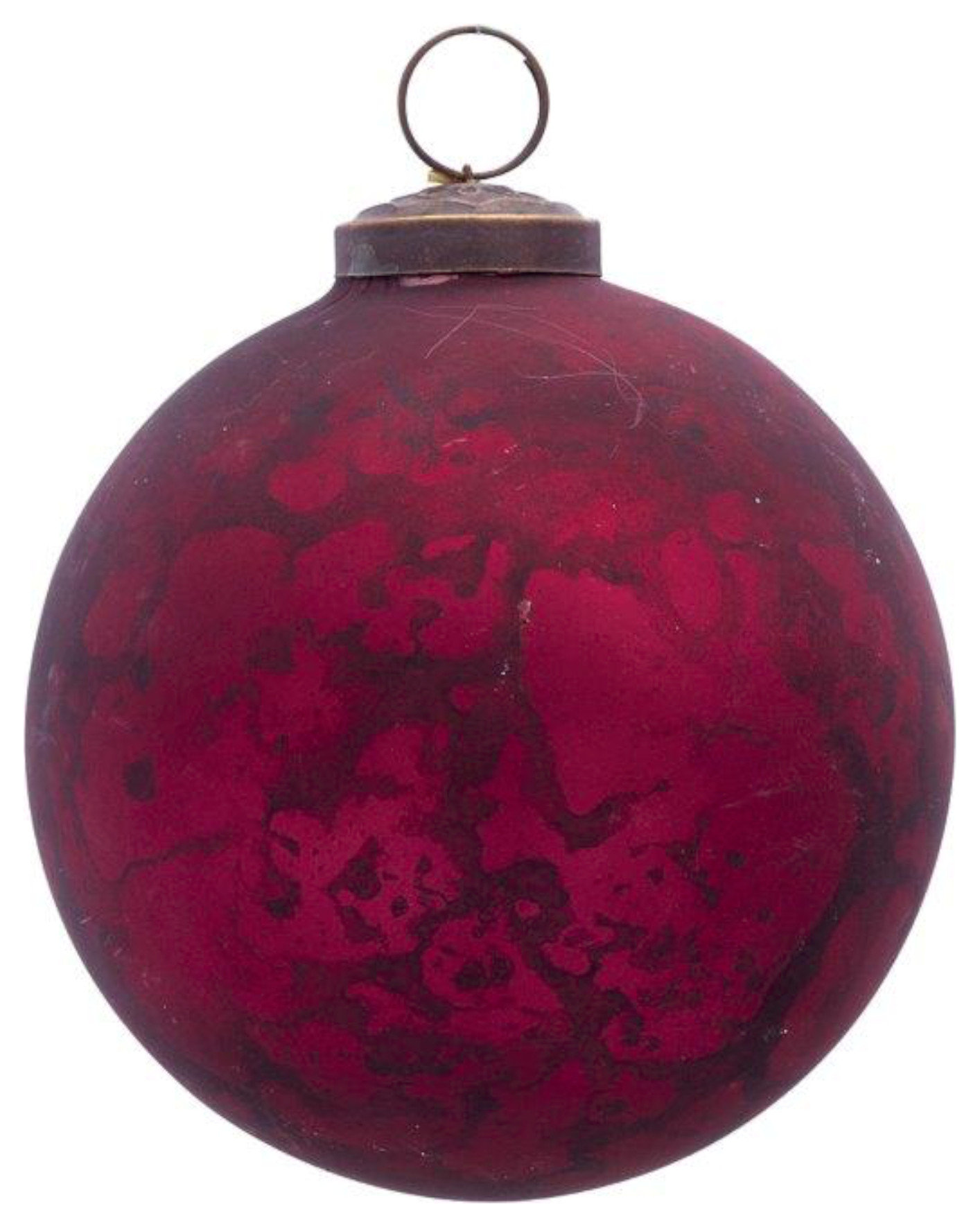 6-Piece Glass Ball Ornament Set, Red - Christmas Ornaments - by Melrose ...