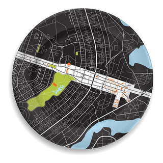 City Plate, Brasilia - Contemporary - Decorative Plates - by notNeutral ...