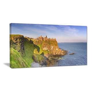 "Dunluce Castle in Northern Ireland" Large Seascape Wall Art, 32"x16 ...