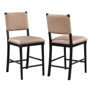 Oslo 24" Counter Stool, Midnight, Set of 2 - Transitional - Bar Stools ...