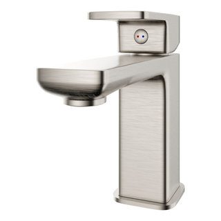 Eviva Lux Single-Handle Waterfall Bath Faucet With Brushed Nickel ...