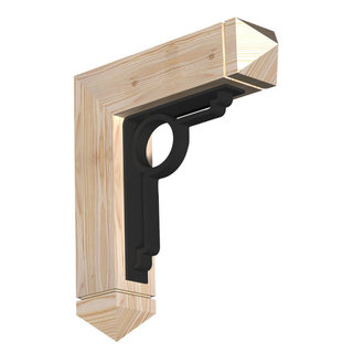 Maria Arts and Crafts Ironcrest Bracket Triple, 4" Thick, 18"x20 ...