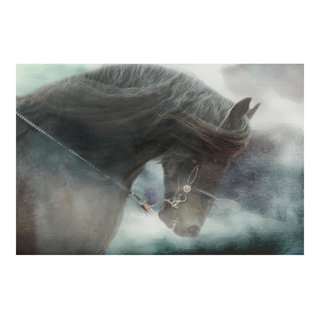 "Watercolor Black" Digital Paper Print by Kari Brooks, 20"x14", 26"x18 ...