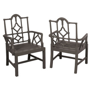 GUILD MASTER 6516513P Furrow Cottage Chair - Tropical - Armchairs And ...