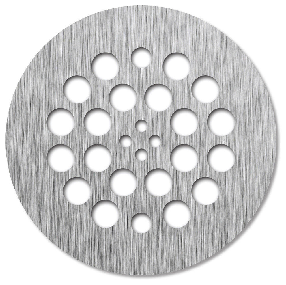 Tile Redi DP-RD-BN 4.25" Round Shower Drain Cover, Brushed Nickel ...