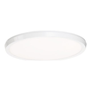 Argo LED Flush Mount, White - Transitional - Flush-mount Ceiling ...