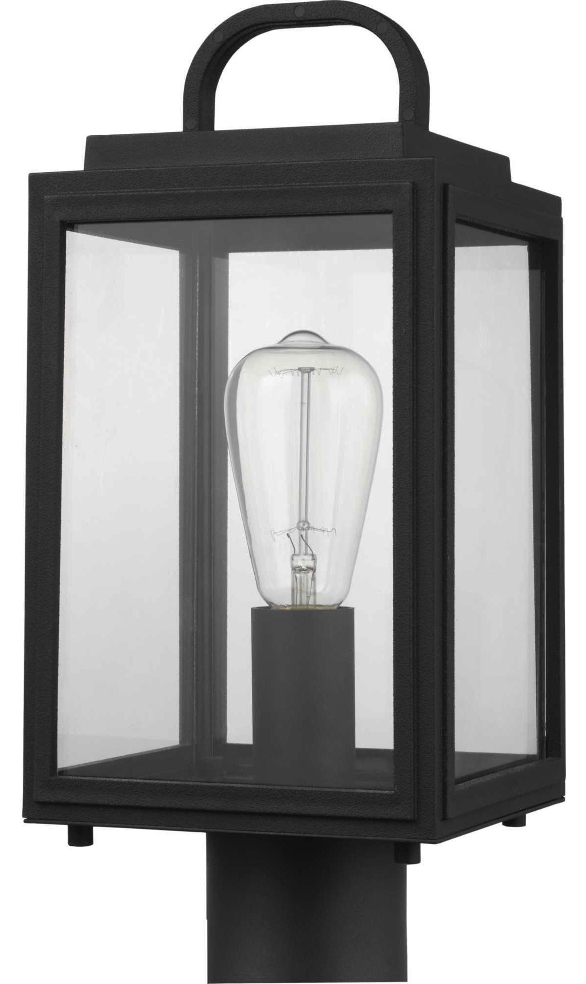 Luxury Modern Outdoor Post/Pier Light, Midnight Black, UHP1240 ...