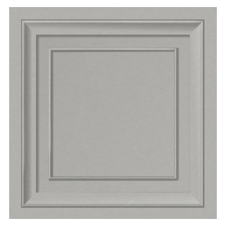 Distinctive Grey Square Panel Wallpaper, Bolt - Transitional ...