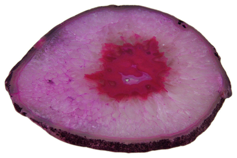 Polished Brazilian Agate Slice Trivet, One Size - Contemporary ...