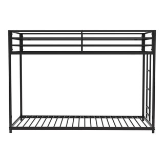 Adrian Indoor Twin Bunk Bed, Black - Industrial - Bunk Beds - by ...