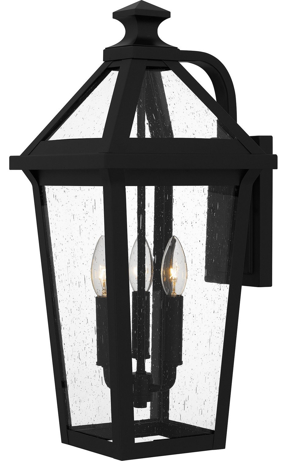 Boulevard 3-Light Outdoor Wall Mount, Matte Black - Transitional ...