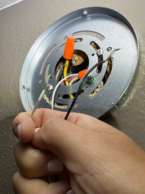 Replacing light fixture wire question