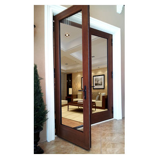 Woodgrain Terrace Doors Available Up To 10 Feet Tall - Contemporary ...