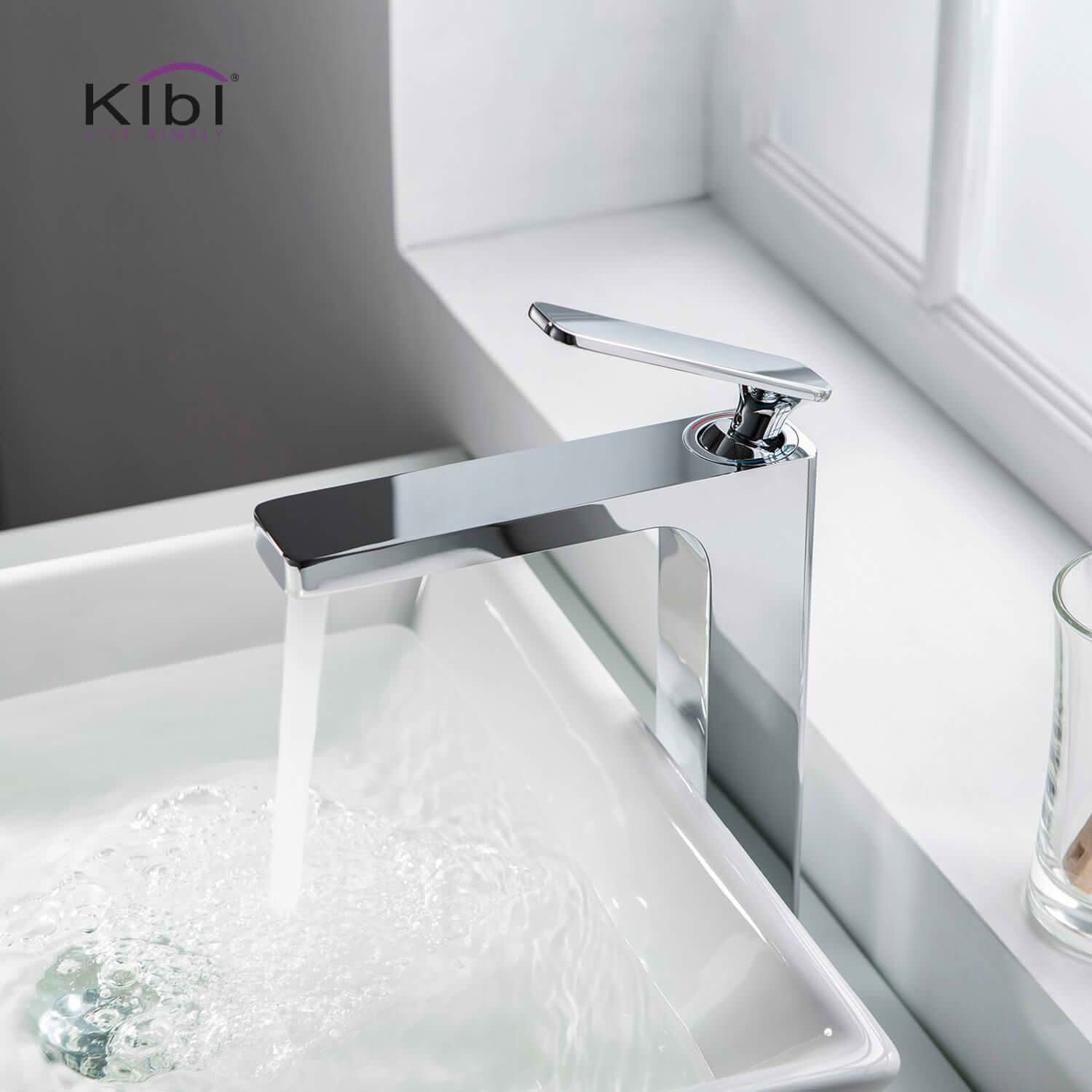 Infinity Single Handle Vessel Sink Faucet KBF1007, W/O Drain ...