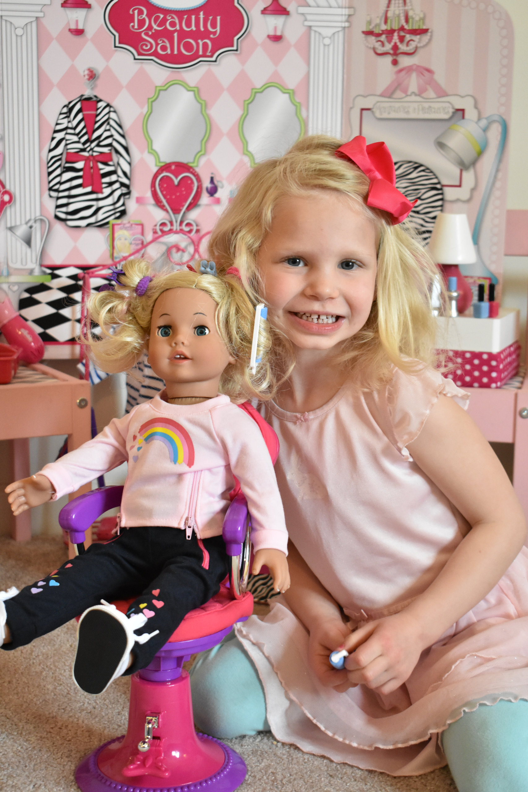 18" Dolls Hair Salon Complete 30 Pcs Play Set - Kids Toys And Games ...