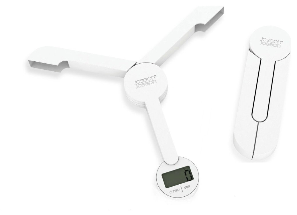 Joseph Joseph White TriScale Compact Folding Digital Scale ...