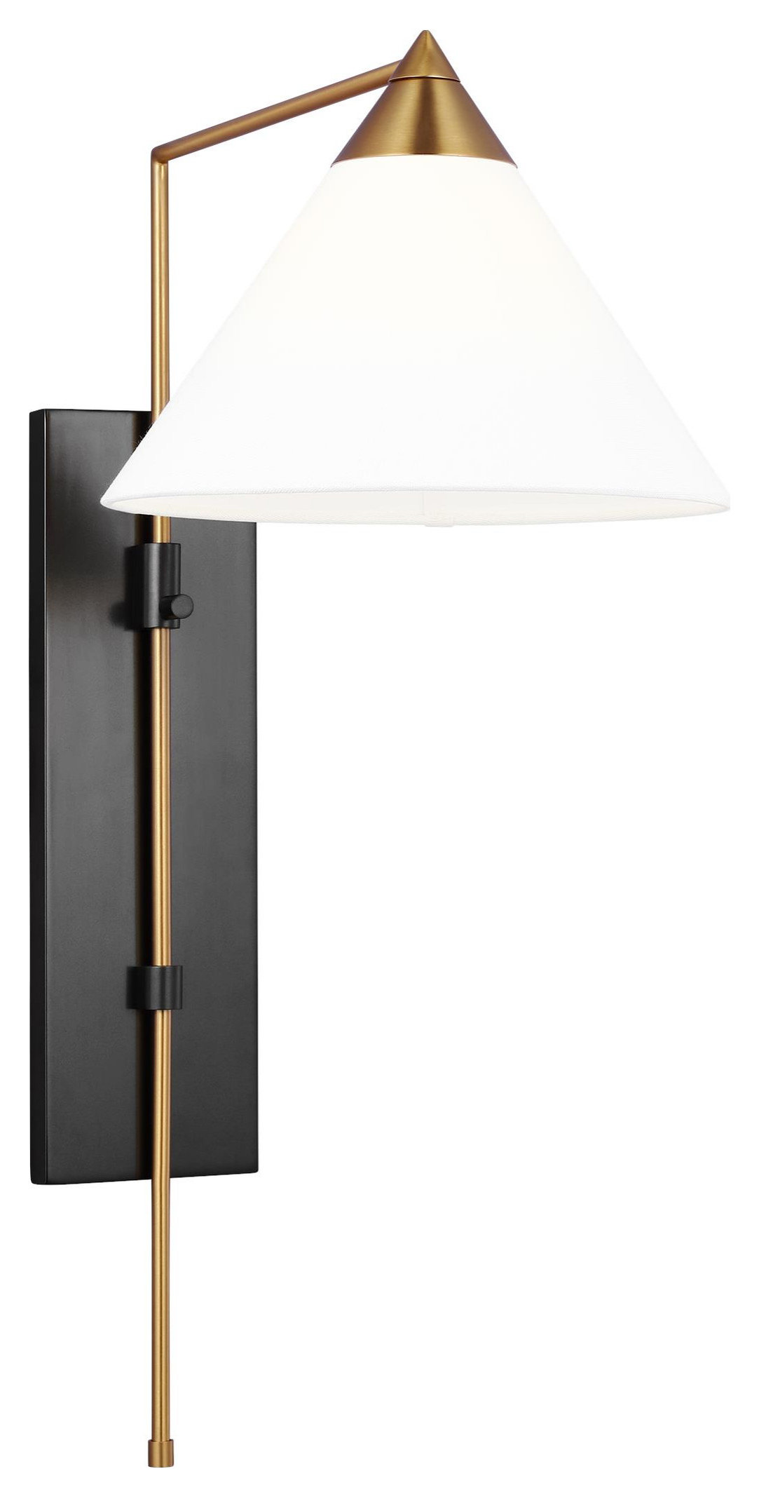 Franklin Wall Sconce, Burnished Brass and Deep Bronze - Transitional ...