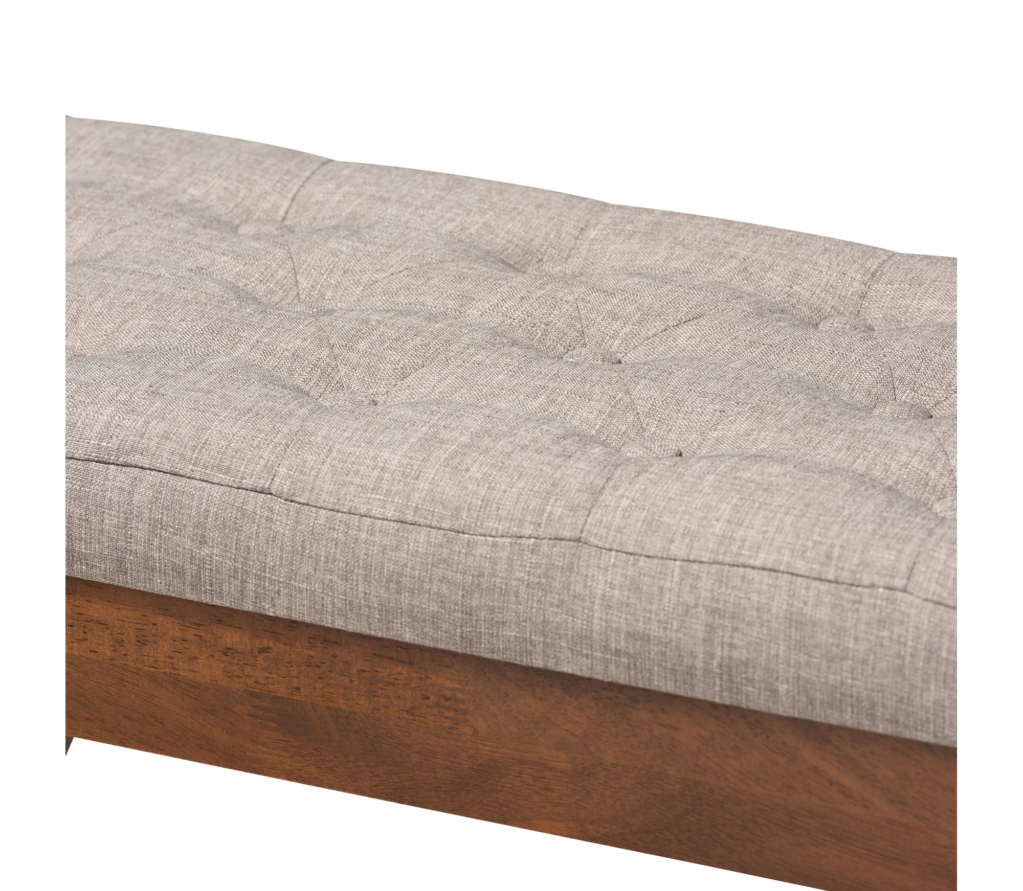 Garret Mid-Century Modern Light Gray Fabric Upholstered Wood Dining ...