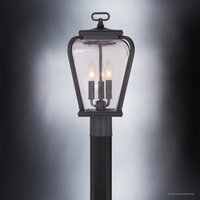 Luxury French Country Black Outdoor Post Light, UQL1203, Florence ...