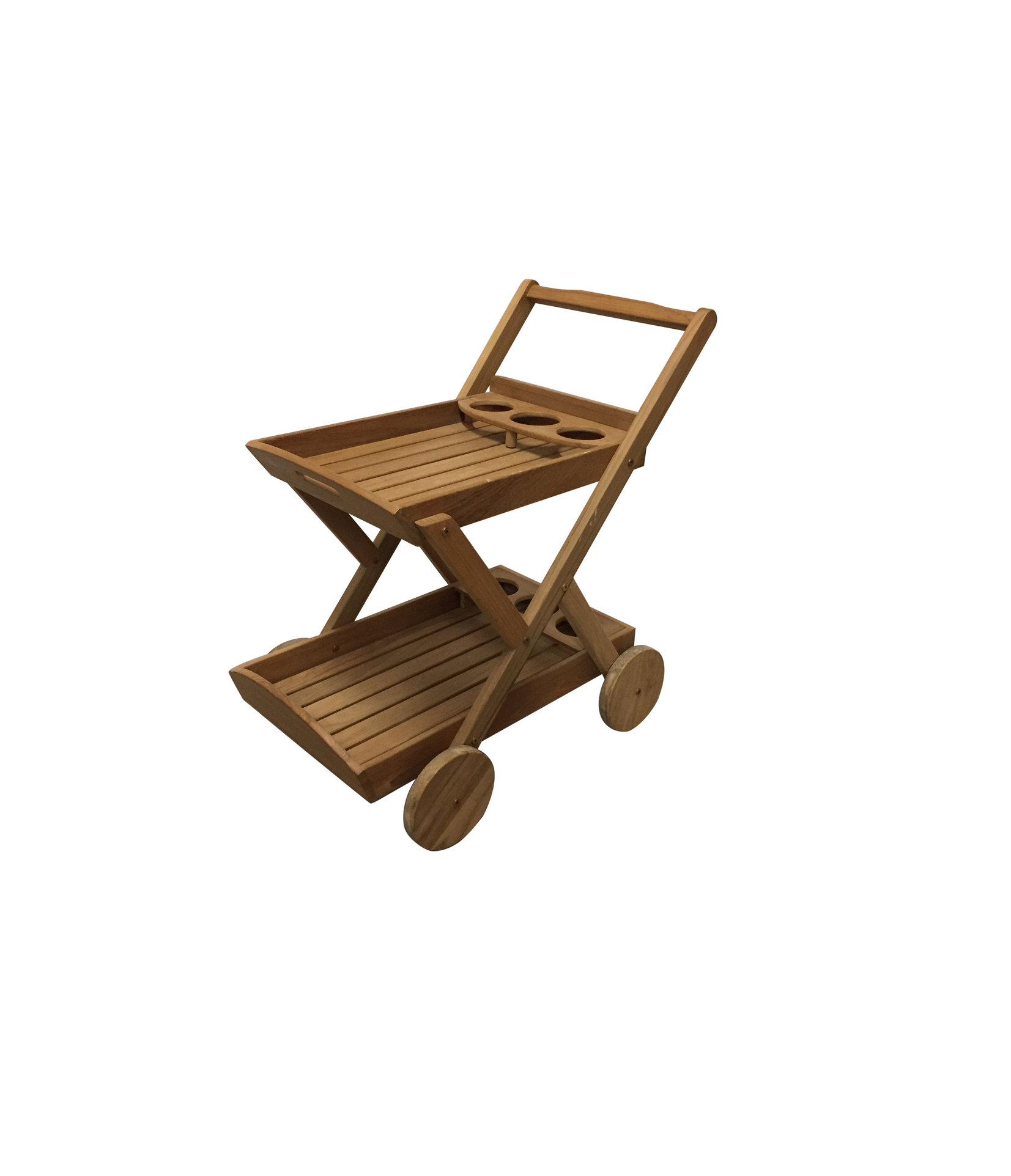 Trolley Teak Bar, Natural - Transitional - Outdoor Serving Carts - by ...
