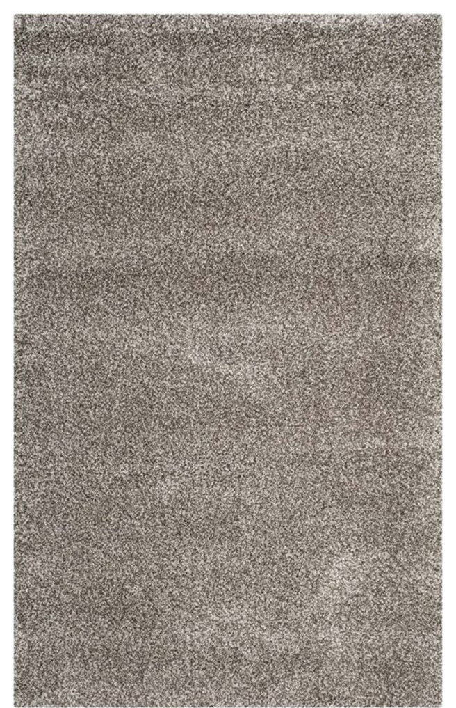 Safavieh Milan Shag Round Rug in Grey, 10' x 14' - Contemporary - Area ...