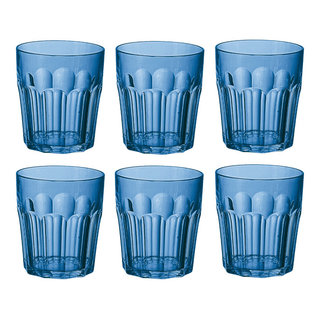 Guzzini Happy Hour Mediterranean Blue 8.4 Ounce Small Ground Tumbler ...
