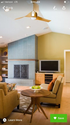 Uncentered fireplace