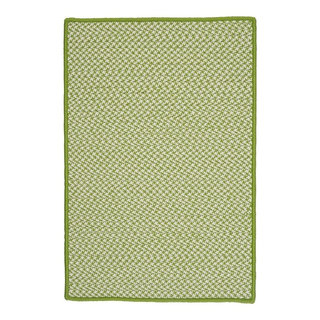 Colonial Mills Outdoor Houndstooth Tweed Ot69 Lime Area Rugs, 14"x17 ...