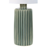 Roza 1 Light Table Lamp, Olive and Off-White - Transitional - Table ...