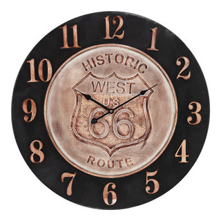 Americana Clock - Midcentury - Wall Clocks - by Hansen Wholesale | Houzz