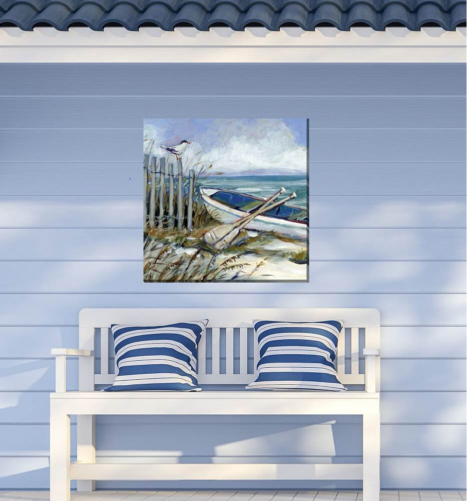 Shore Break Canvas Art Print, 24"x24" - Beach Style - Outdoor Wall Art ...