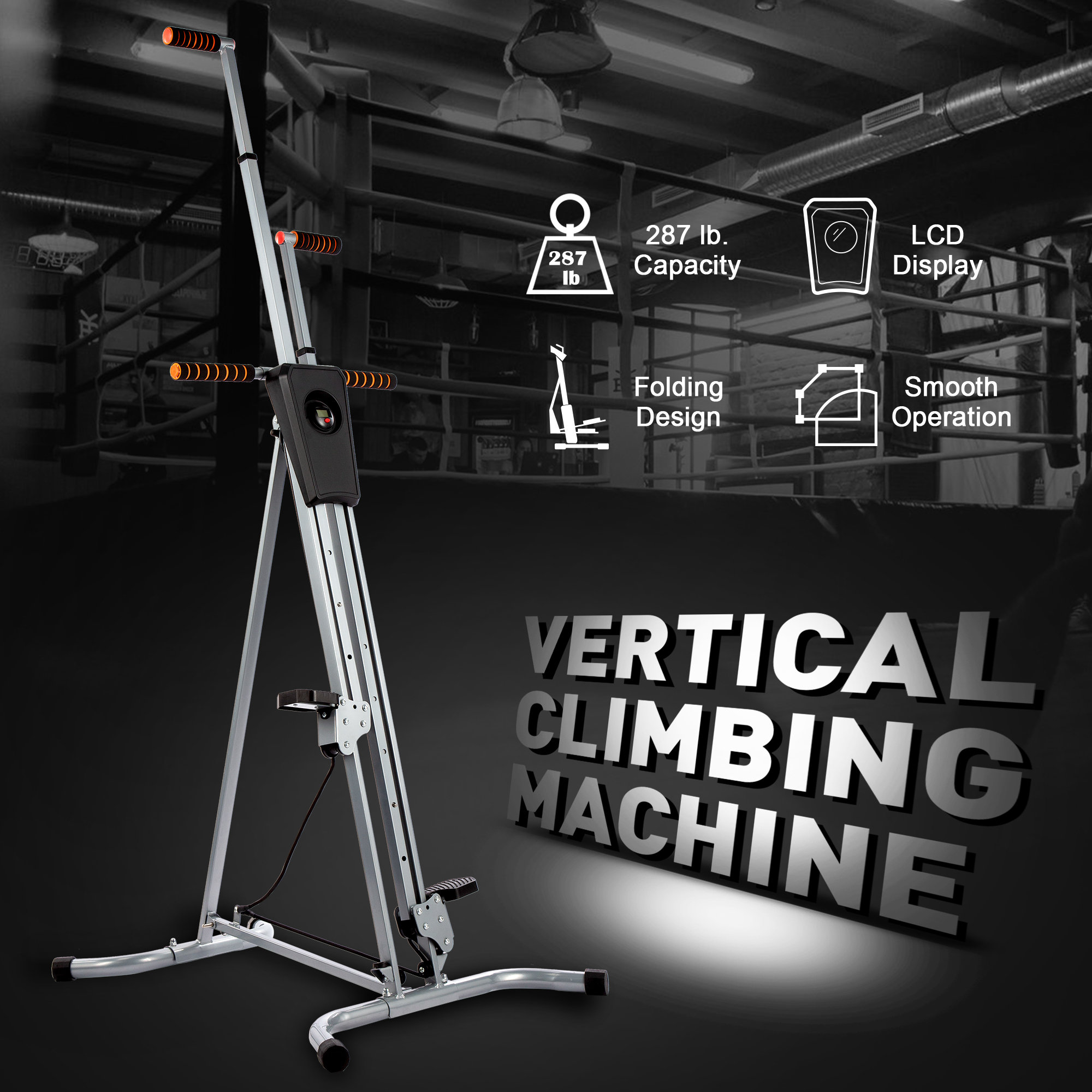 Folding Vertical Stair Climber Exercise Machine - Contemporary - Home ...