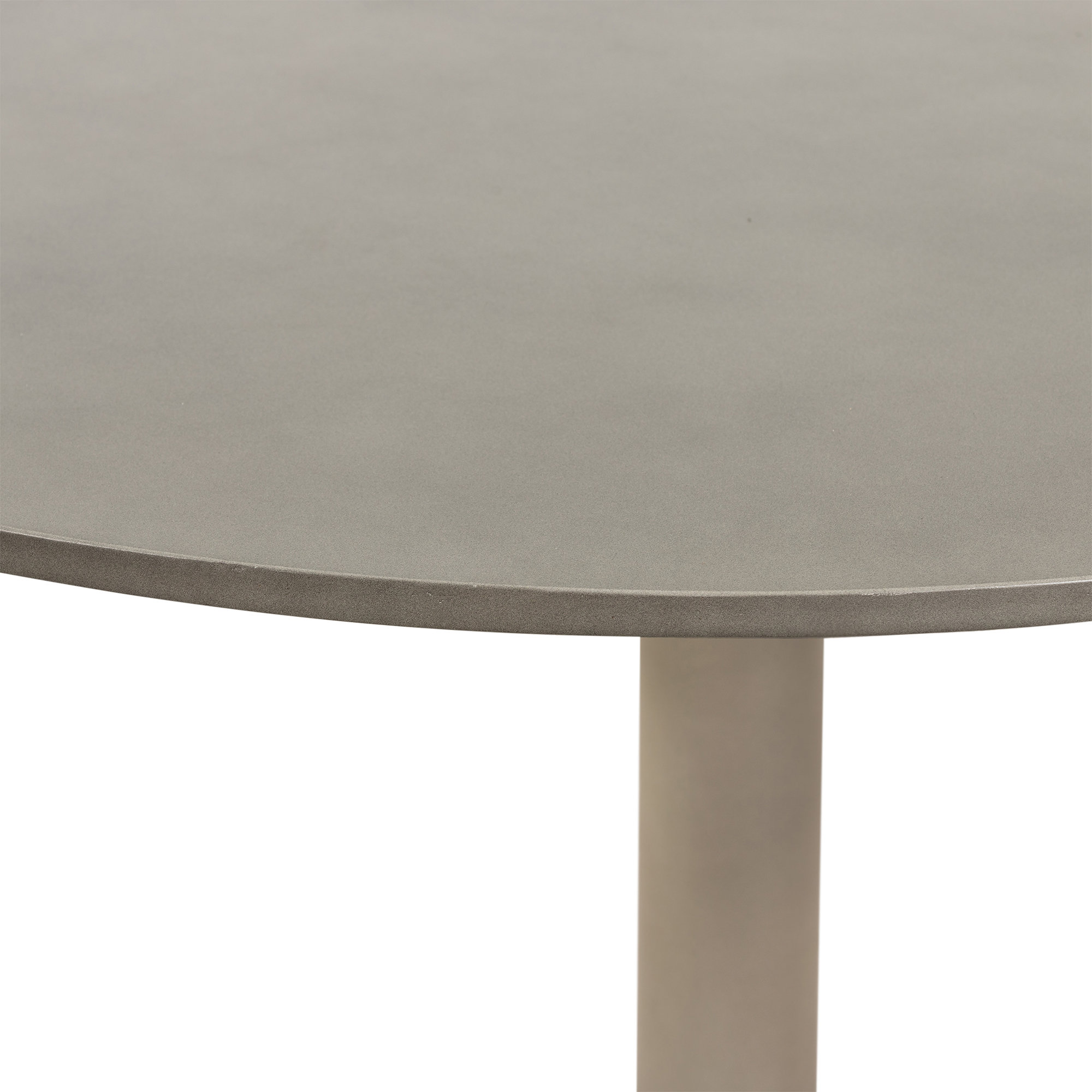 Pippa Concrete and Metal Tulip Round Dining Table - Midcentury - Dining ...